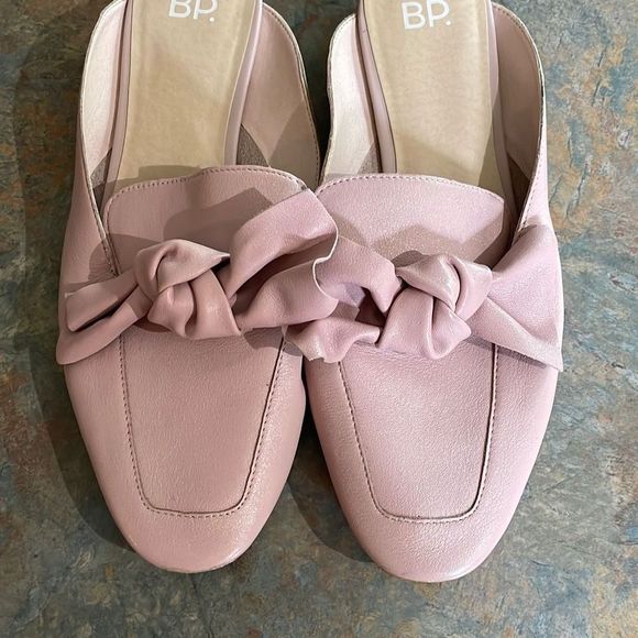 bp | Shoes | Bp Maddyknotted Bow Mules Shoes 85 Pink | Poshmark